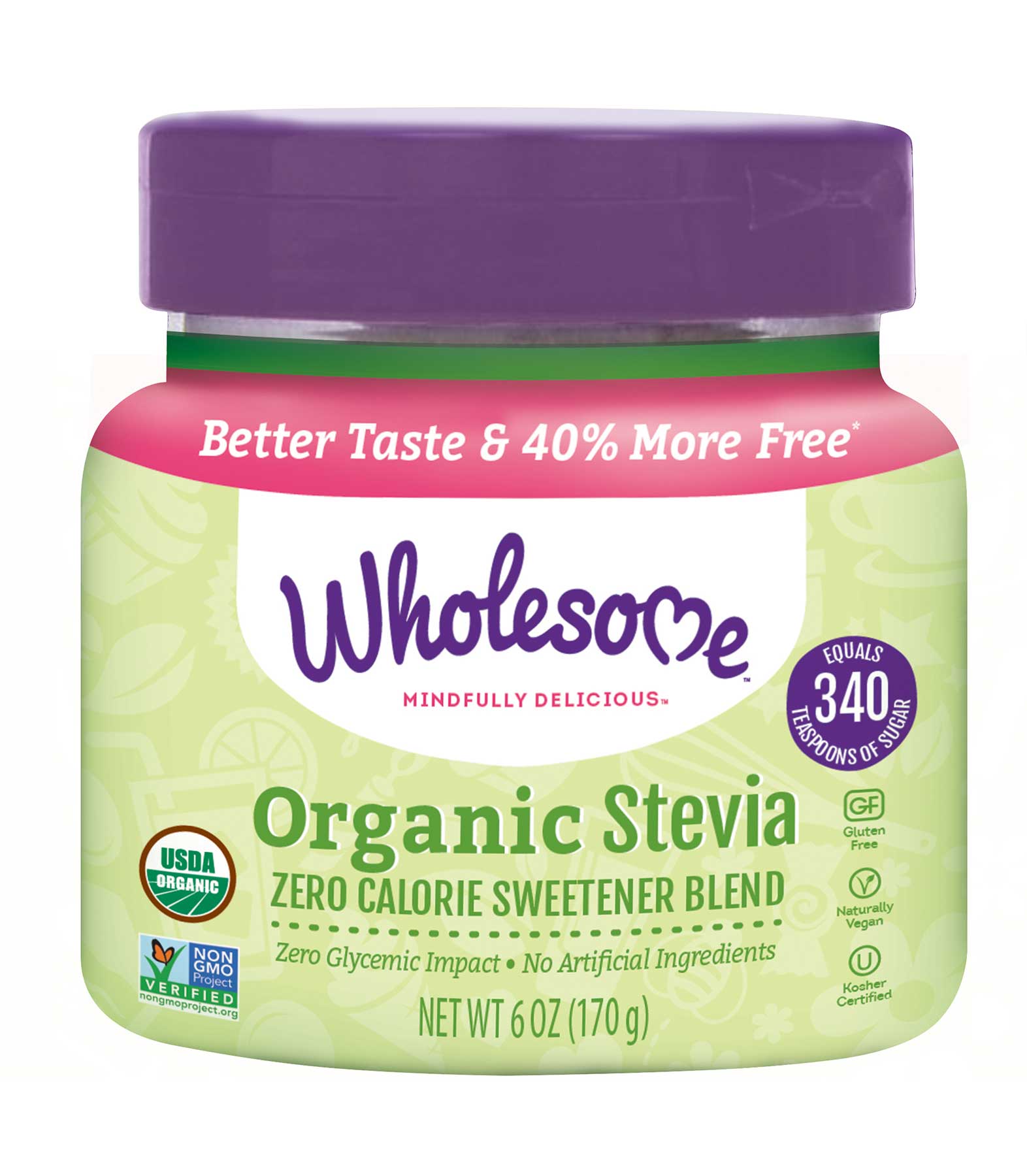 Wholesome Mindfully Delicious Organic Stevia Spoonable Sweetener, 6 ...