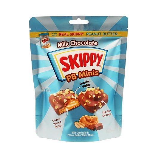 Skippy Milk Chocolate and Peanut Butter Wafer Minis, 5 Ounce -- 6 per case
