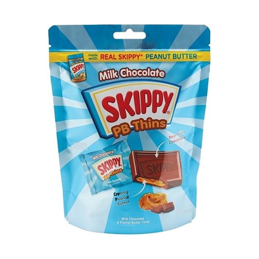 Skippy Individually Wrapped Milk Chocolate Peanut Butter Thins, 6 count
