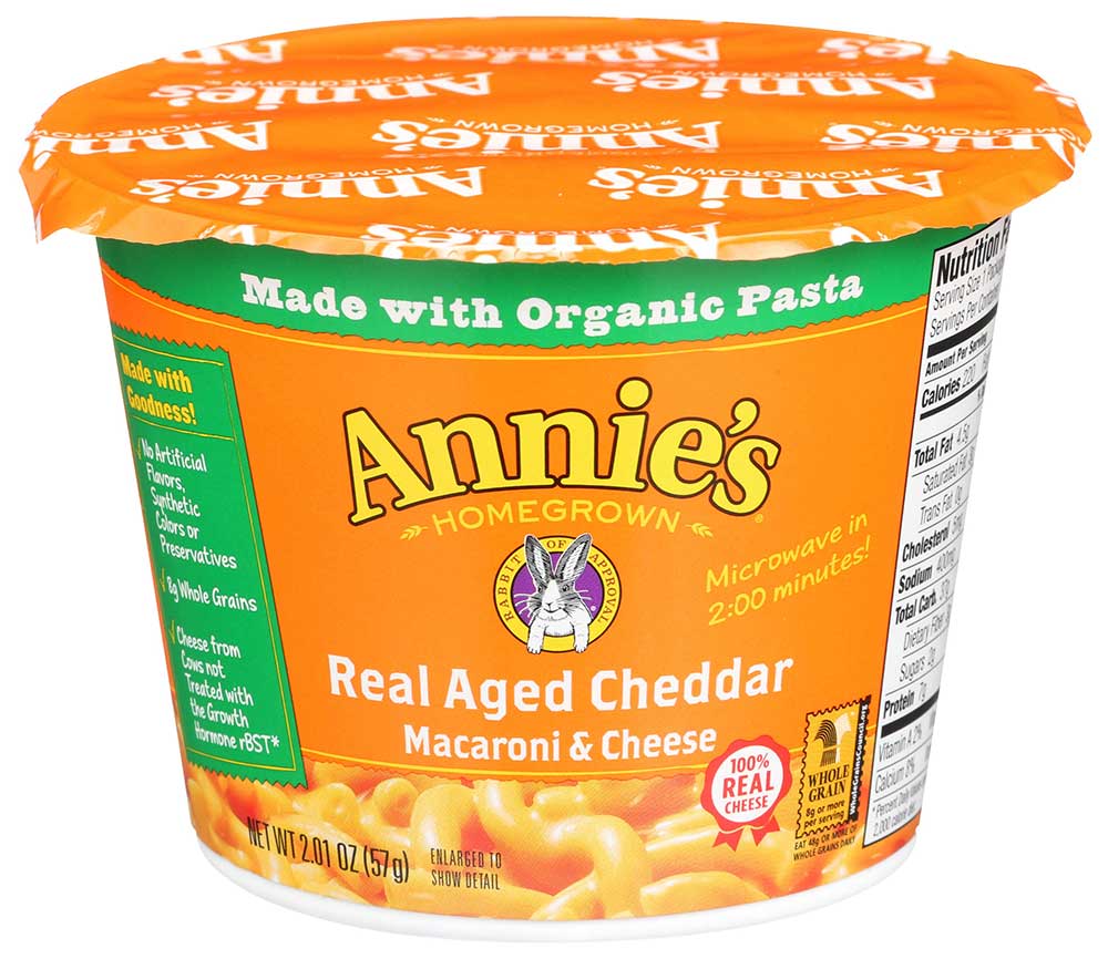 Annies Aged Cheddar Macaroni and Cheese Cup Case | FoodServiceDirect