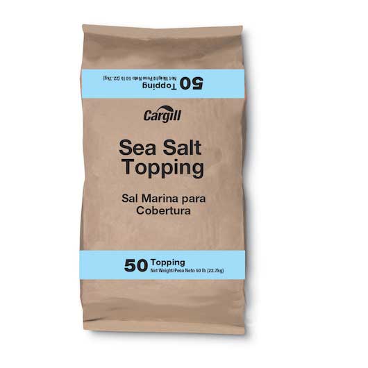 Cargill Coarse Sea Salt Topping, 50 Pound