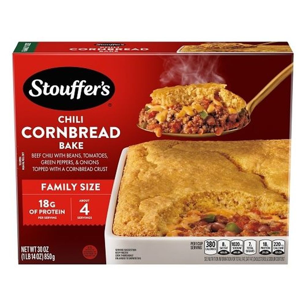 Stouffers Chili Cornbread Bake, 30 Ounce -- 6 per case