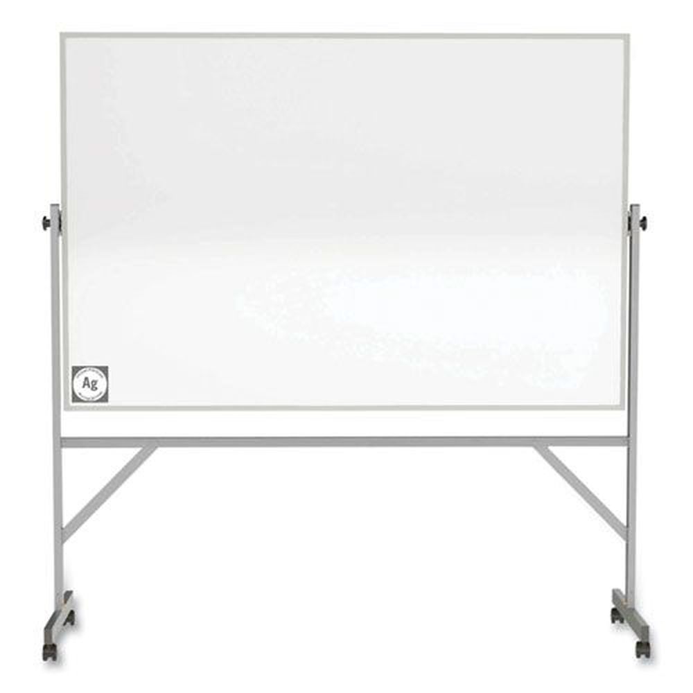 Ghent Reversible Magnetic Hygienic Porcelain Whiteboard with Satin ...
