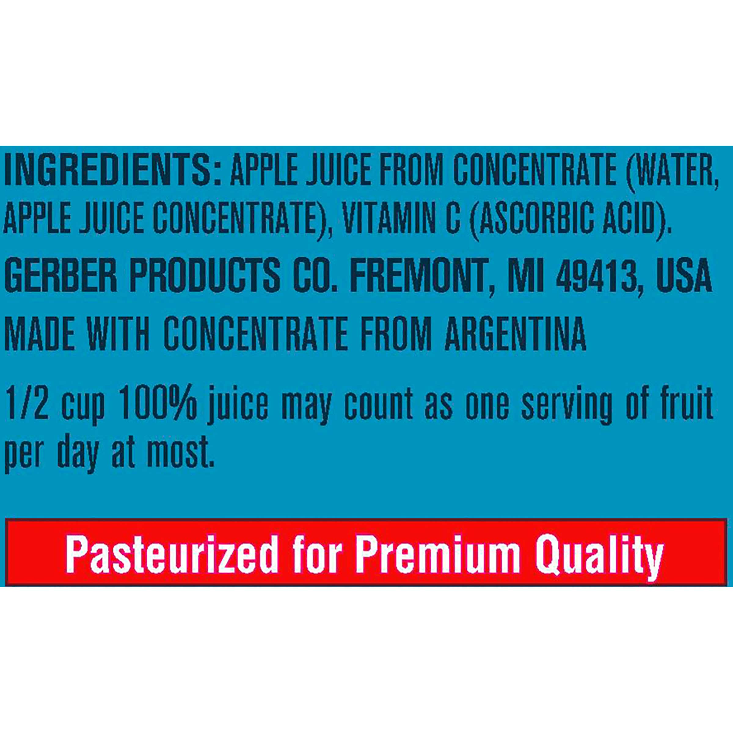 Gerber Apple Juice Case | FoodServiceDirect