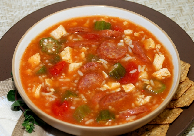 Taste Traditions Chicken Sausage Gumbo - 8 lb. package, 2 per case