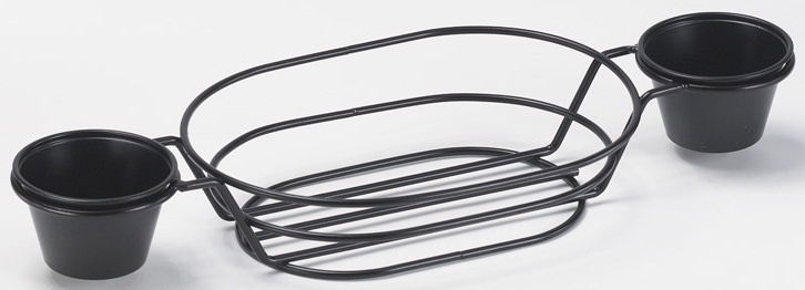 GET Enterprises Iron Teflon Coated Oval Basket, 15.75 x 6 inch -- 12 ...