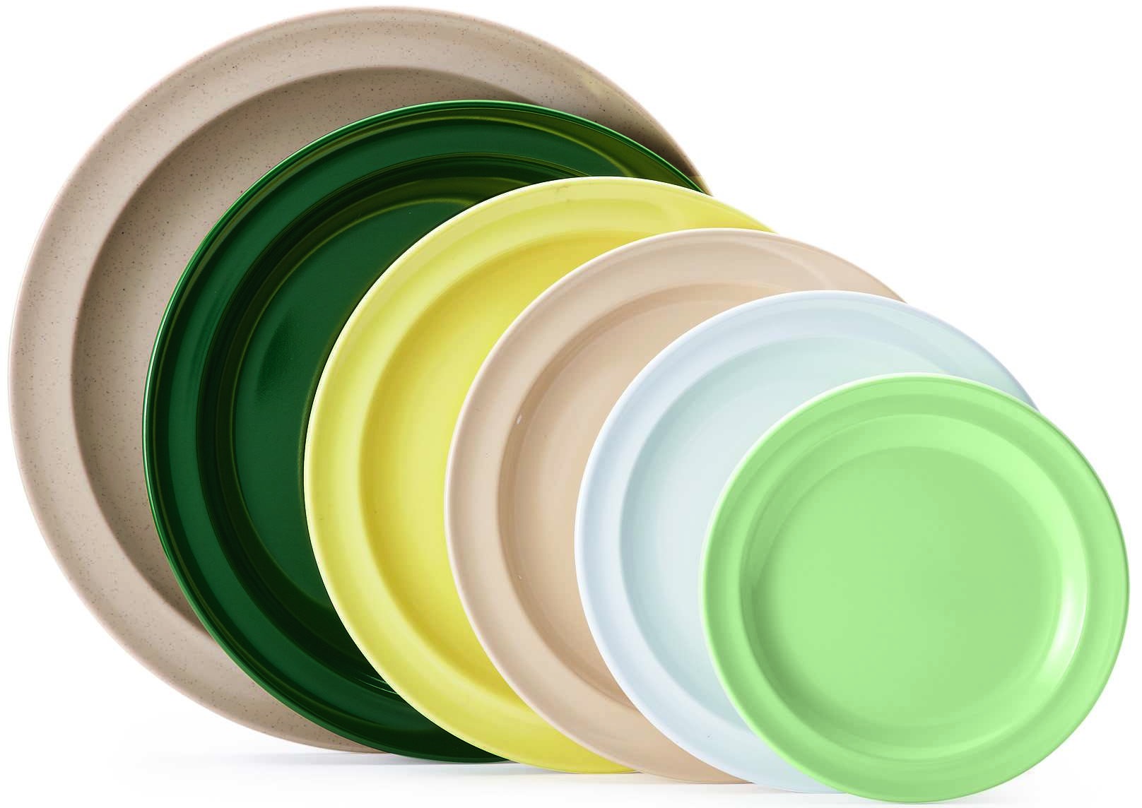 GET Enterprises SuperMel Melamine Round Hunter Green Plate, 9 inch ...