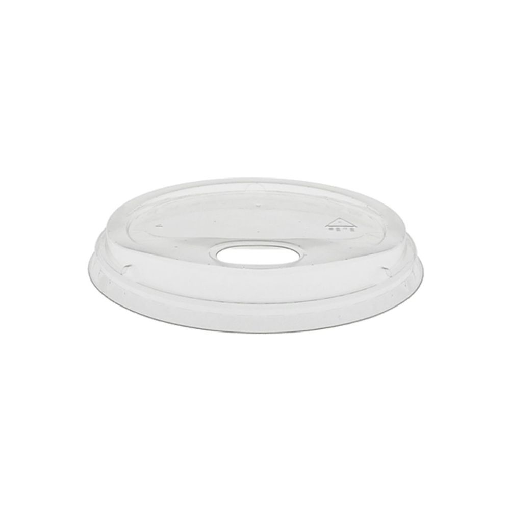 Pactiv Clear Recycled Plastic Strawless Lid for 32 Ounce Cups -- 900 ...