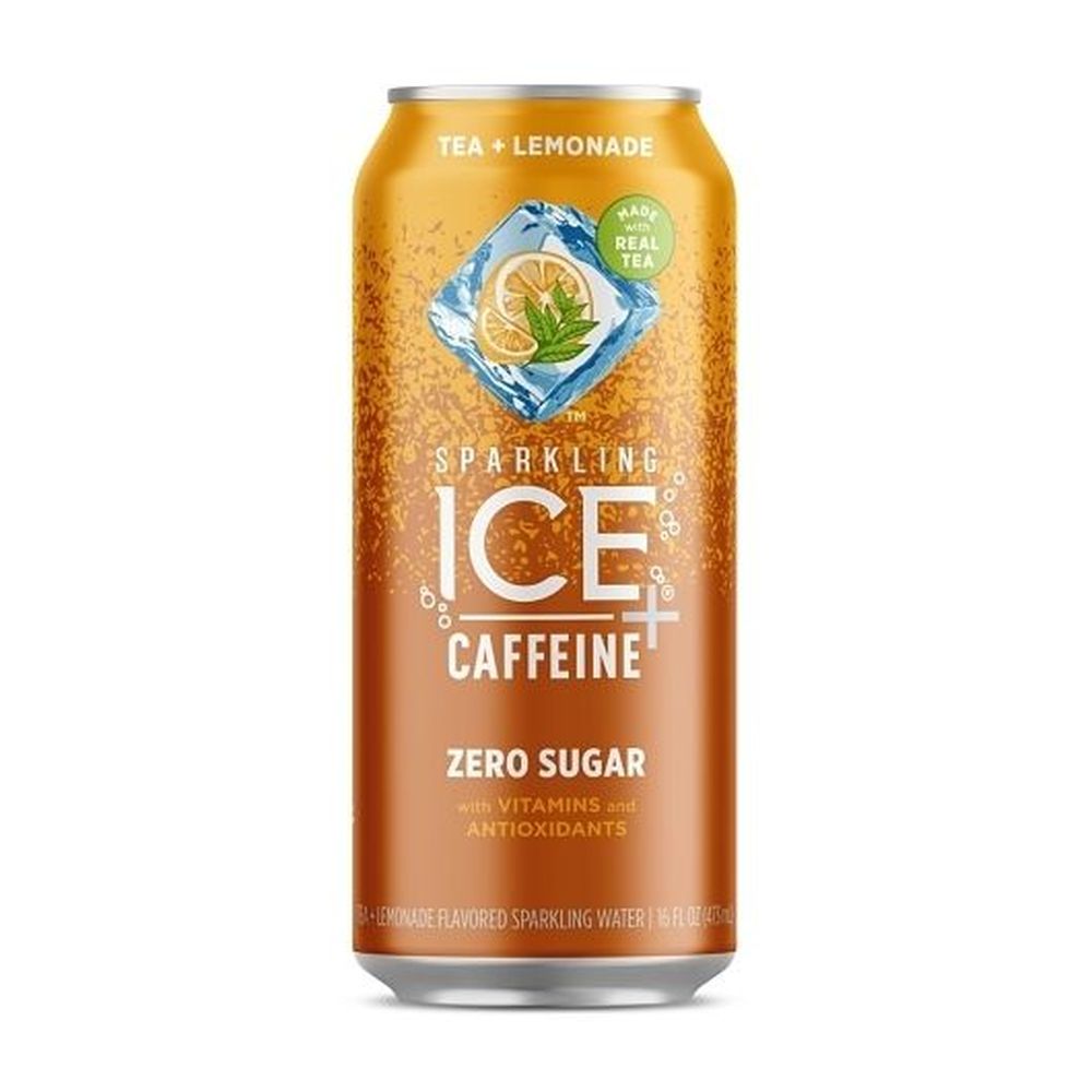 Sparkling Ice Caffeinated Flavored Sparkling Tea and Lemonade, 16 Fluid ...