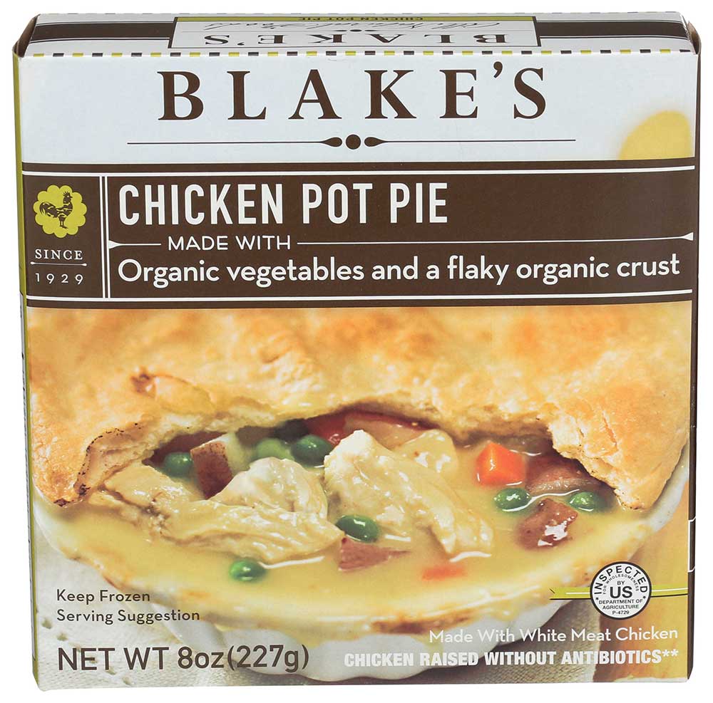 Blakes All Natural Organic Chicken Pot Pie Case | FoodServiceDirect
