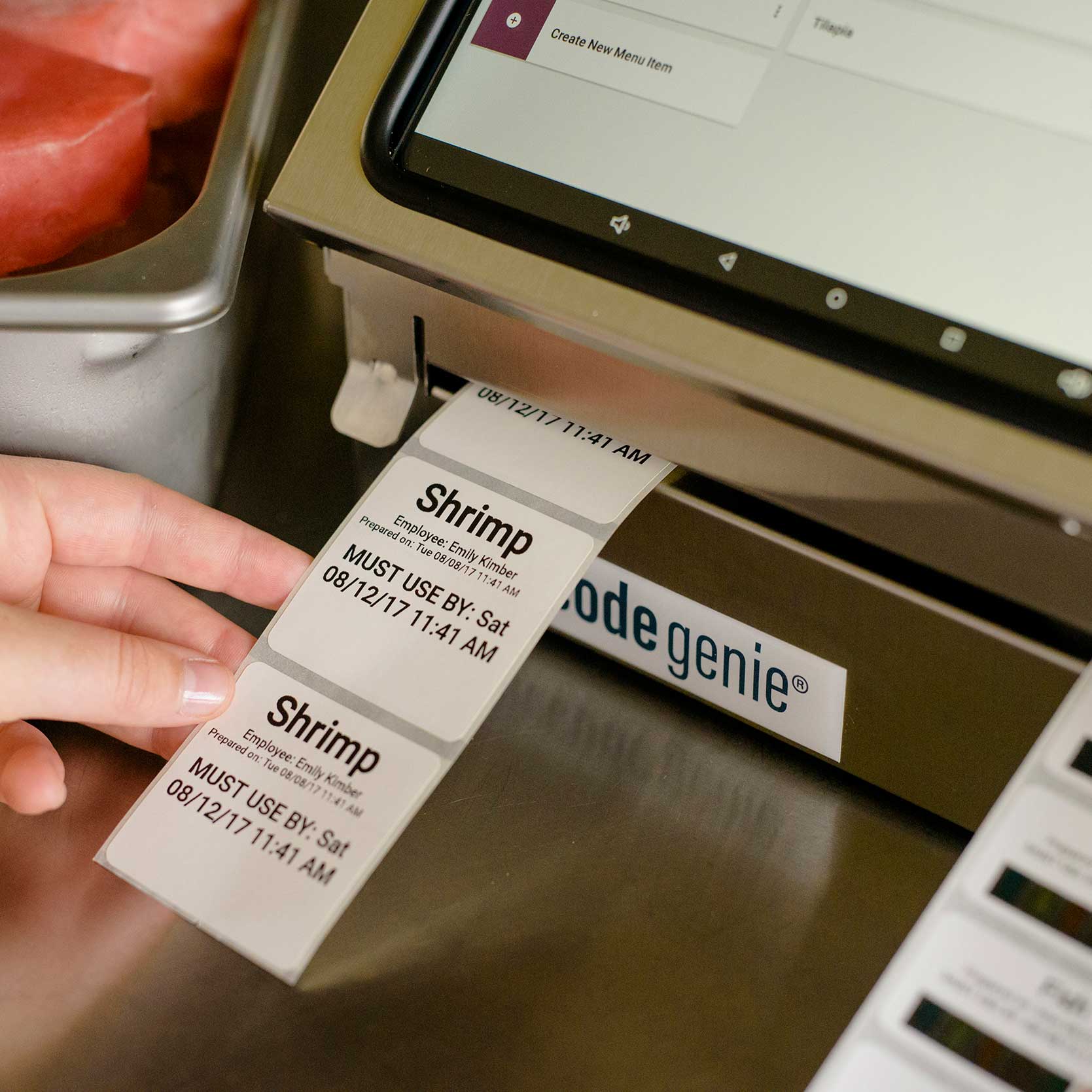 National Checking Date Code Genie Removable Blank Label Roll, 2 x 2 inch -- 4 per case.