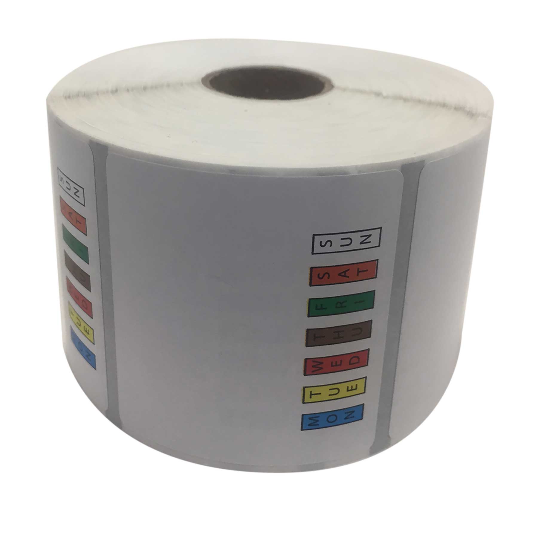 National Checking Date Code Genie Permanent Color Label Roll, 2 x 2 inch -- 4 per case.