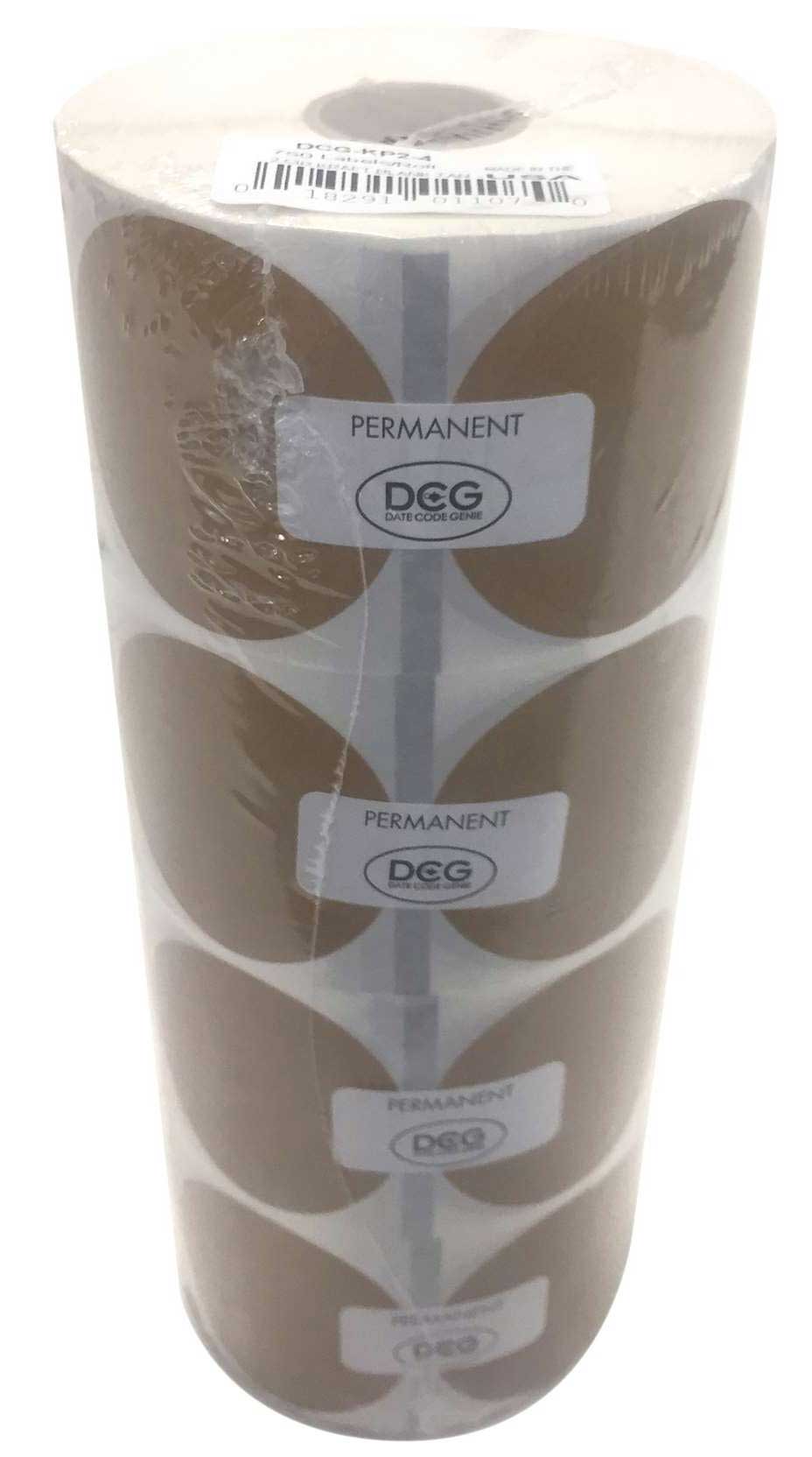 National Checking Kraft Permanent Circle Blank Label -- 4 per case.