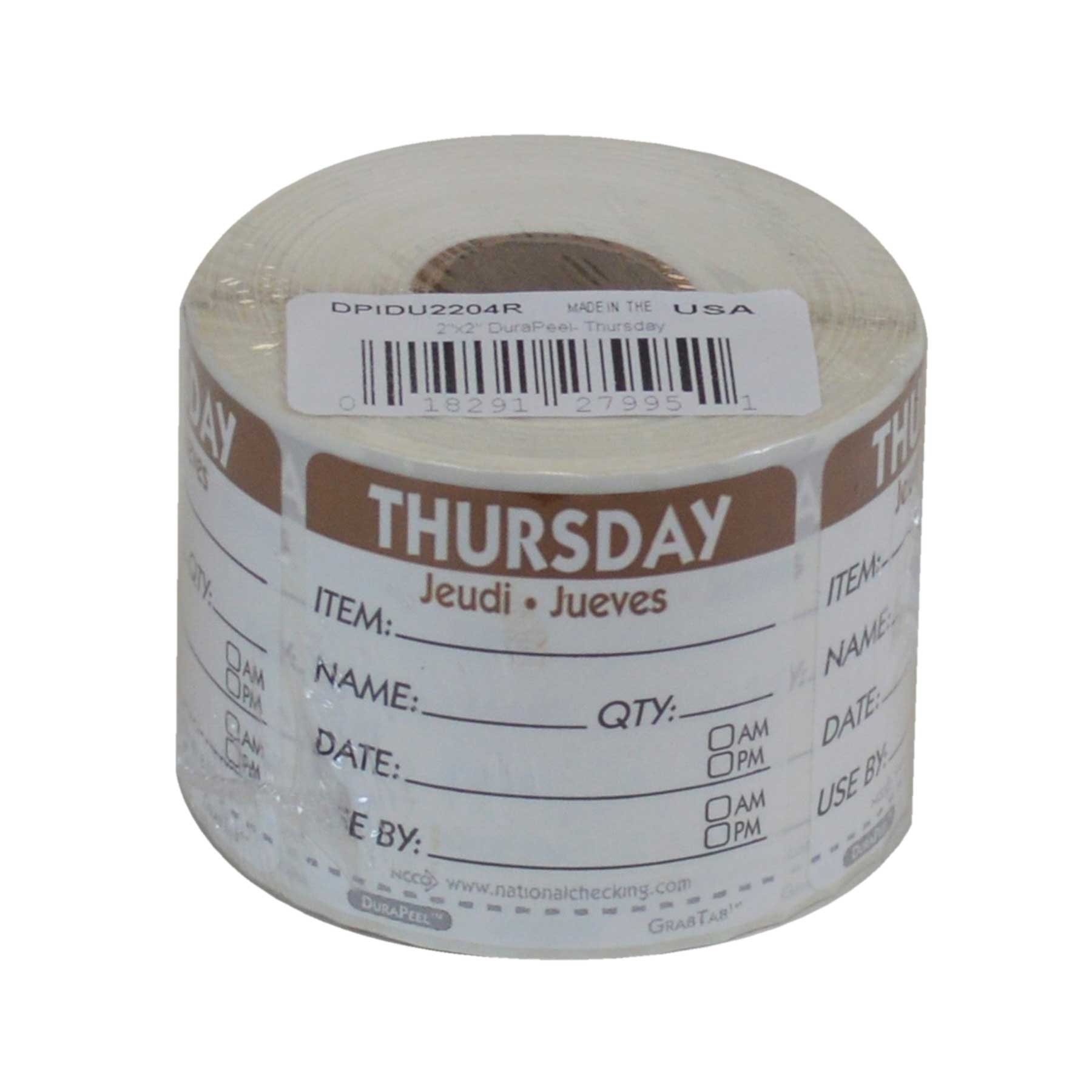 National Checking DateIt Item Date Use By Thursday Removable Food ...