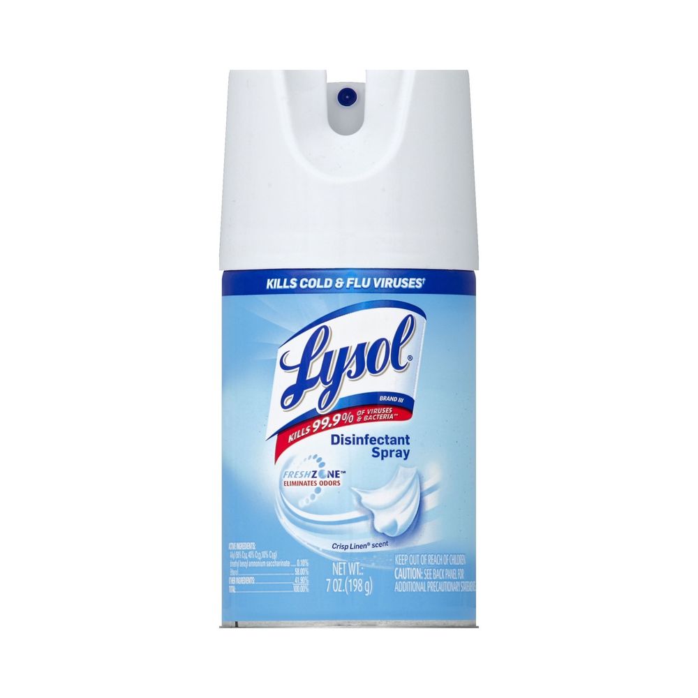 Lysol Crisp Linen Disinfectant Spray, 7 Ounce -- 12 per case.