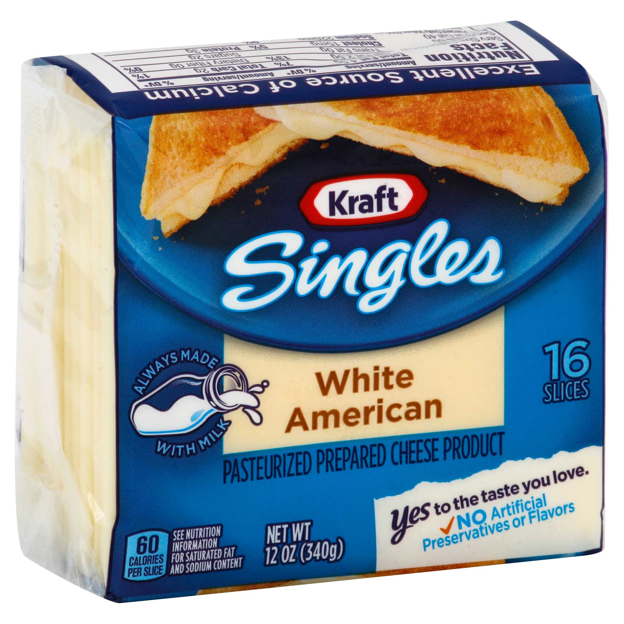 Kraft Singles White American Cheese Slices Case | FoodServiceDirect