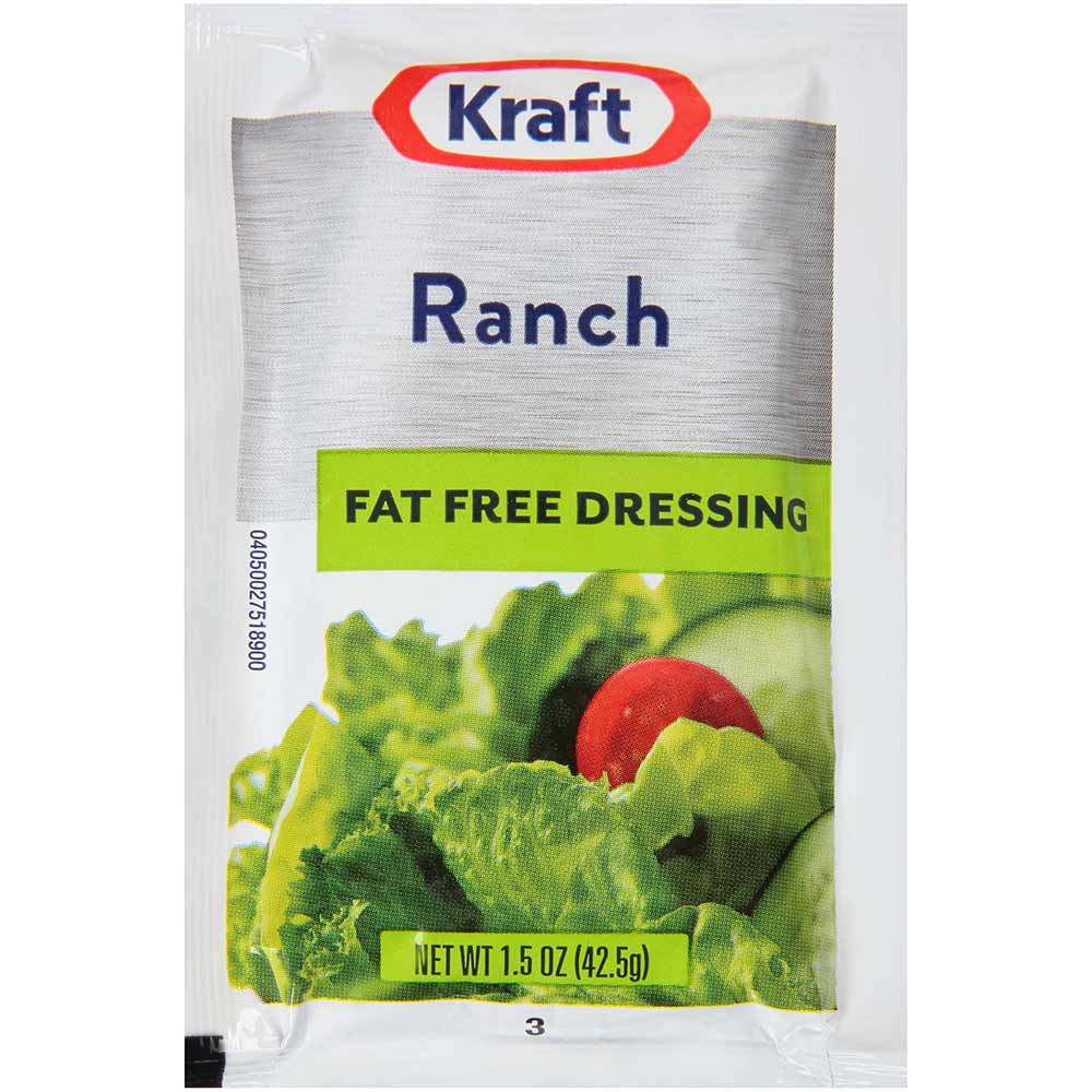 KRAFT Single Serve Fat-Free Ranch Salad Dressing Case | FoodServiceDirect