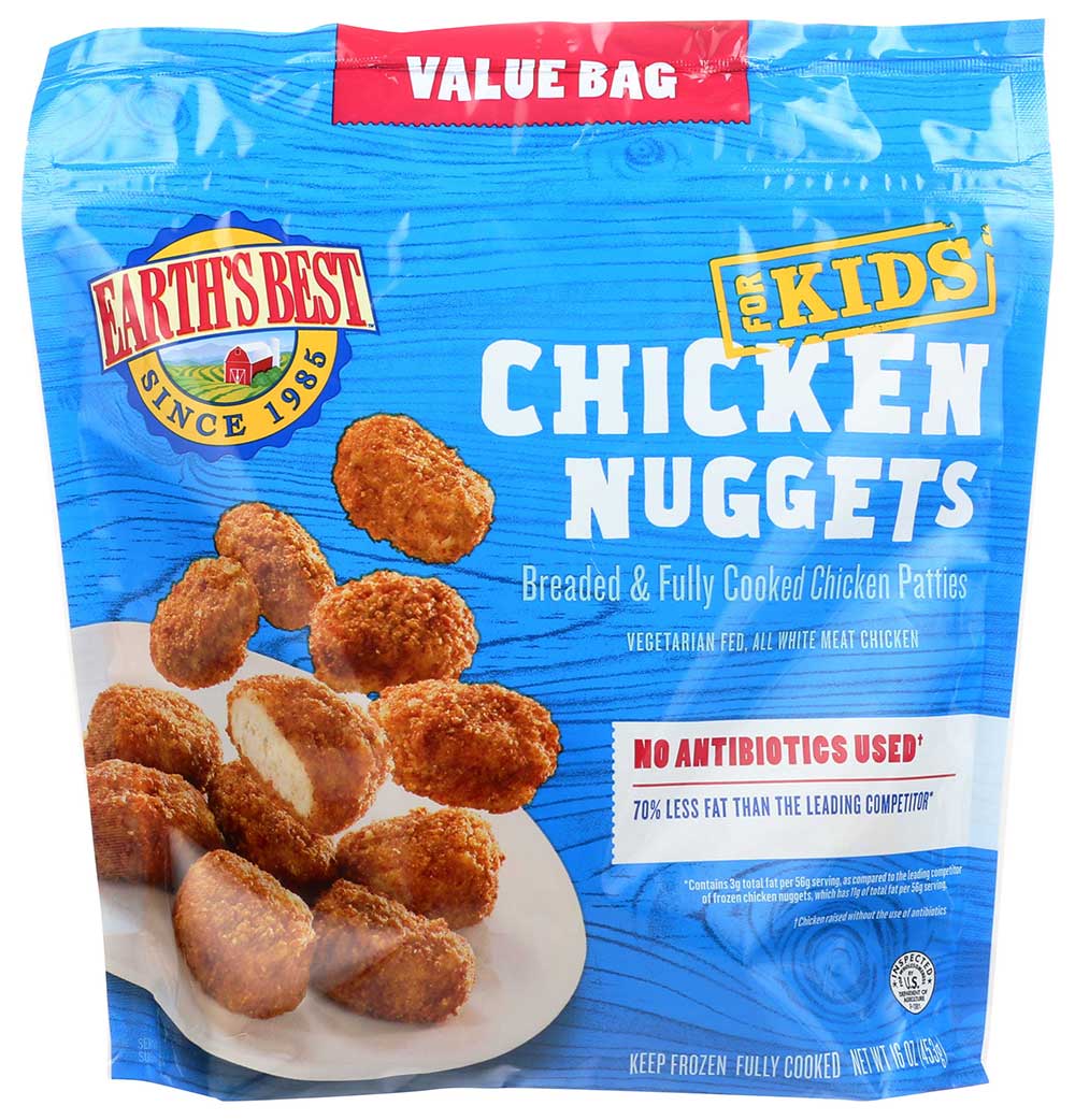 Earths Best Baked Chicken Nuggets for Kids Case | FoodServiceDirect
