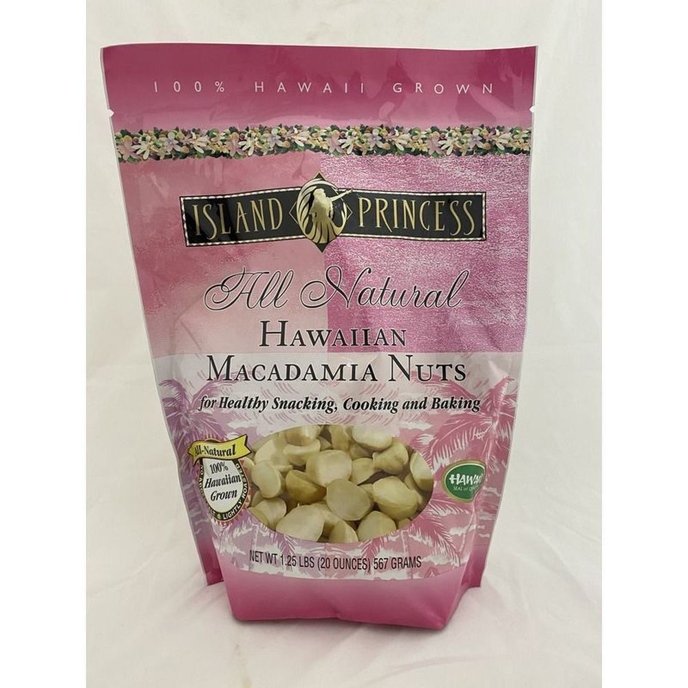 Island Princess All Natural No Added Salt Macadamia Nuts - Stand Up ...