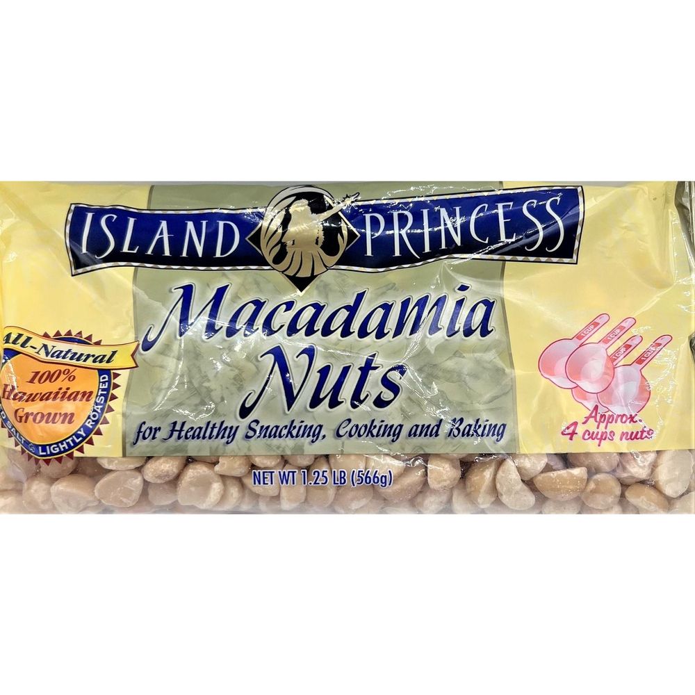 Island Princess Macadamia Nuts for Baking Cooking Snacking, 1.25 Pound ...