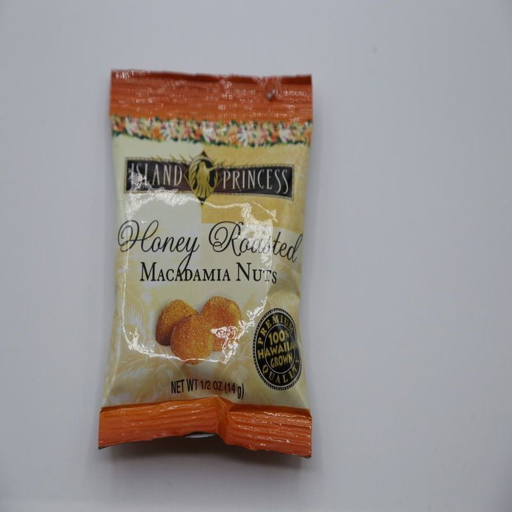 Island Princess Honey Roasted Macadamia Nuts - Mini Bag, 0.5 Ounce ...