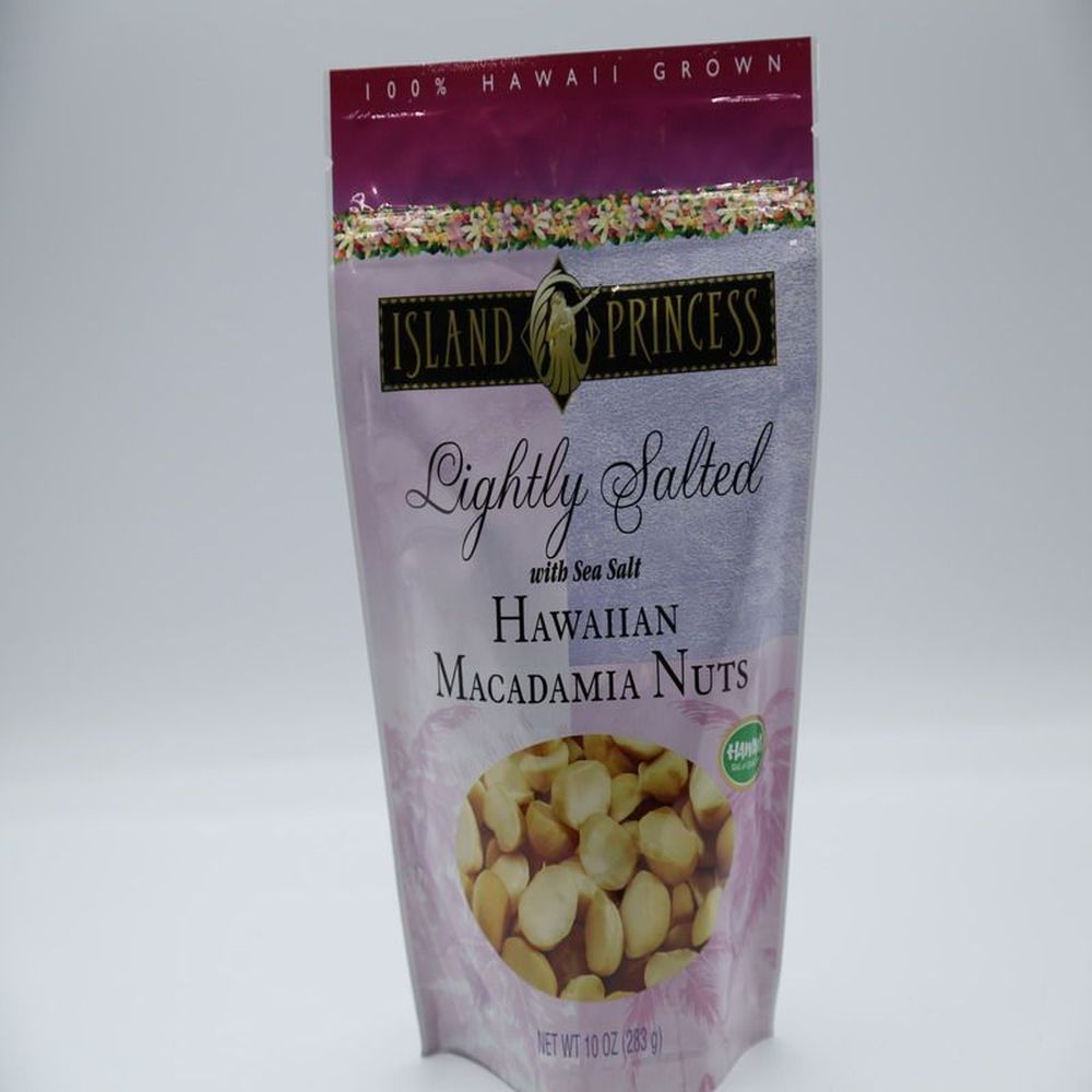 Island Princess Lightly Salted Macadamia Nuts - Stand Up Resealable Bag ...
