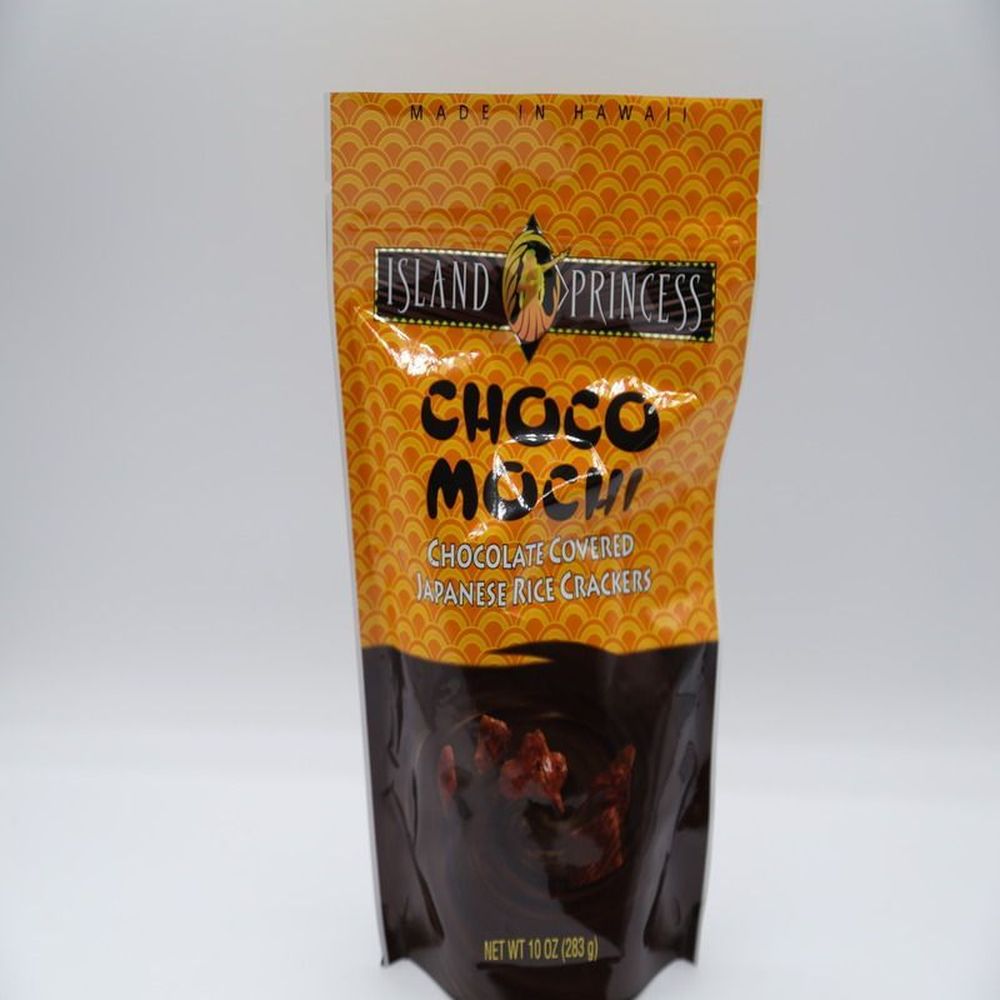 Island Princess Choco Mochi Chocolate Covered Rice Cracker - Stand Up Resealable Bag, 10 Ounce ...