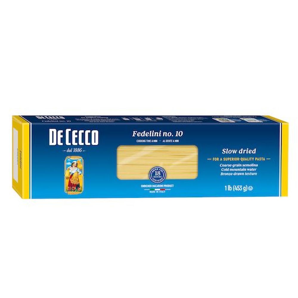 De Cecco No. 10 Fedelini Pasta, 1 Pound -- 20 per case