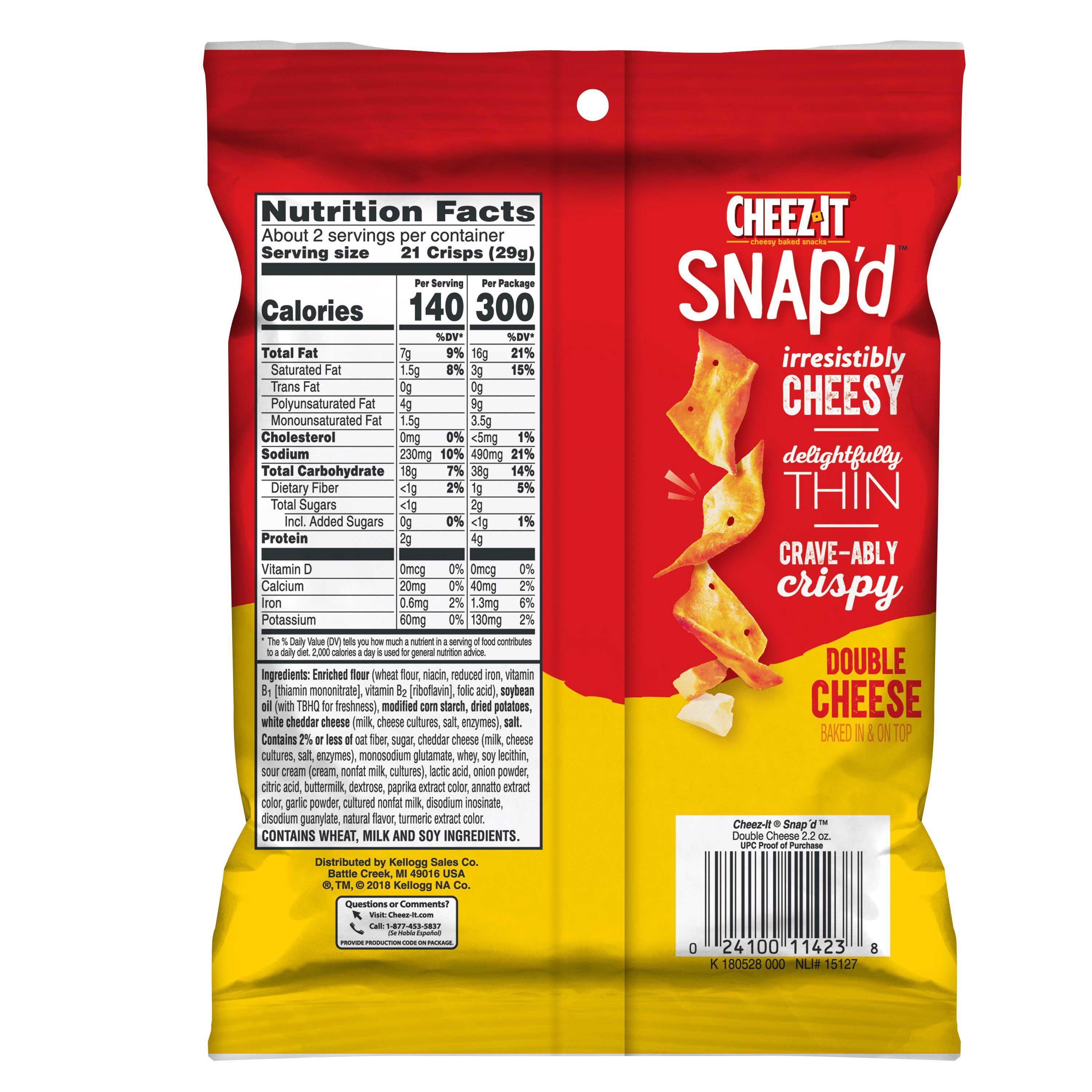 Kellogg's Cheez It Double Cheese Cracker Case | FoodServiceDirect