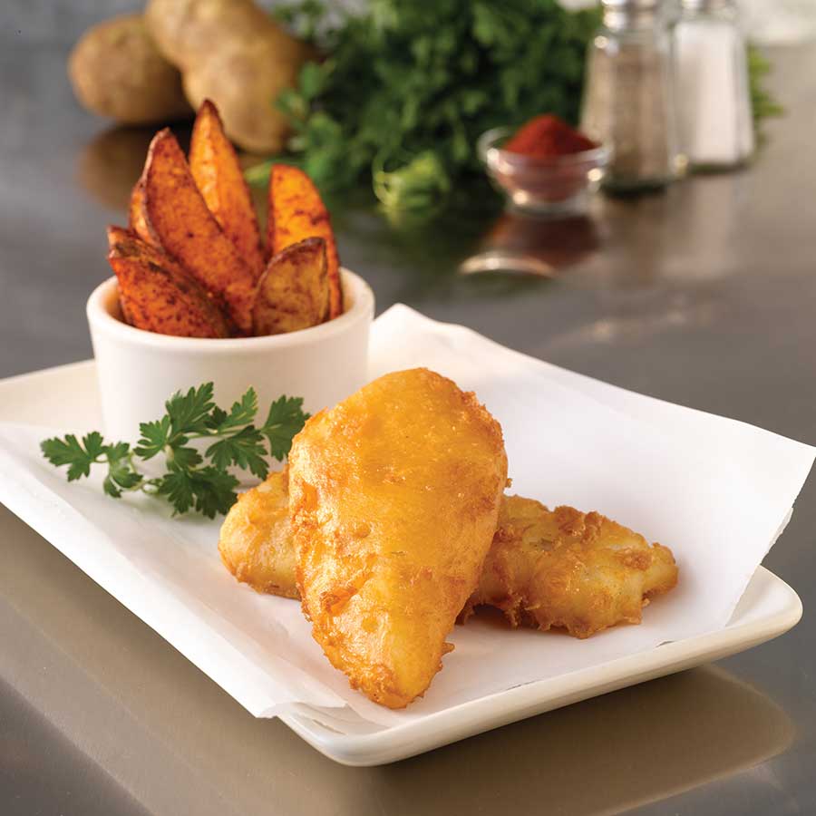 Trident Seafoods Alaskan Beer Battered Cod Fillets | FoodServiceDirect