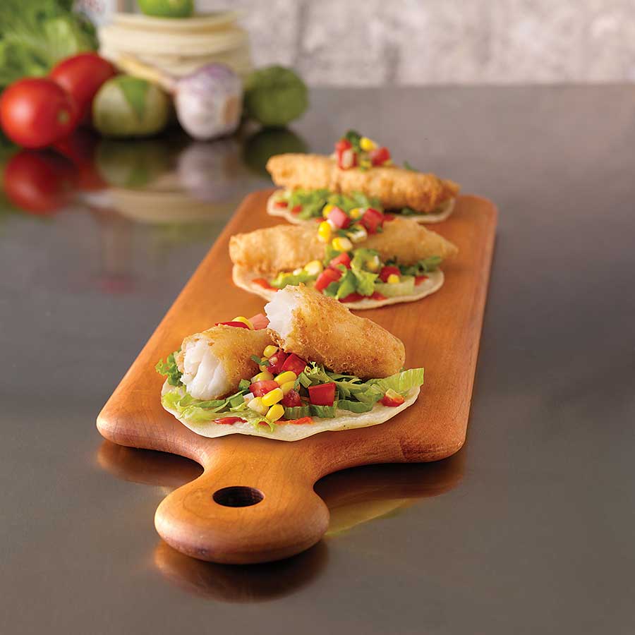 Trident Seafoods Golden Ale Battered Cod Fillet, 2 Ounce Pieces, 10 Pound