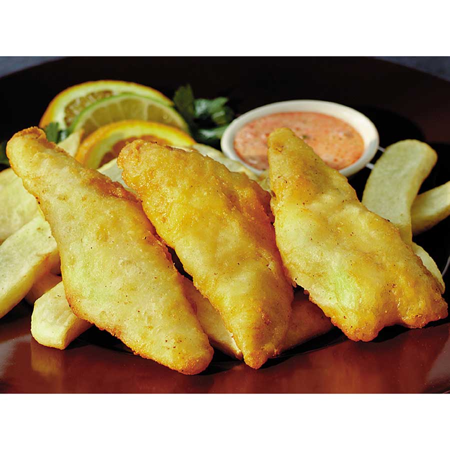 Trident Seafoods PubHouse Battered Pollock, 2 to 3 Ounce Pieces, 10 Pound