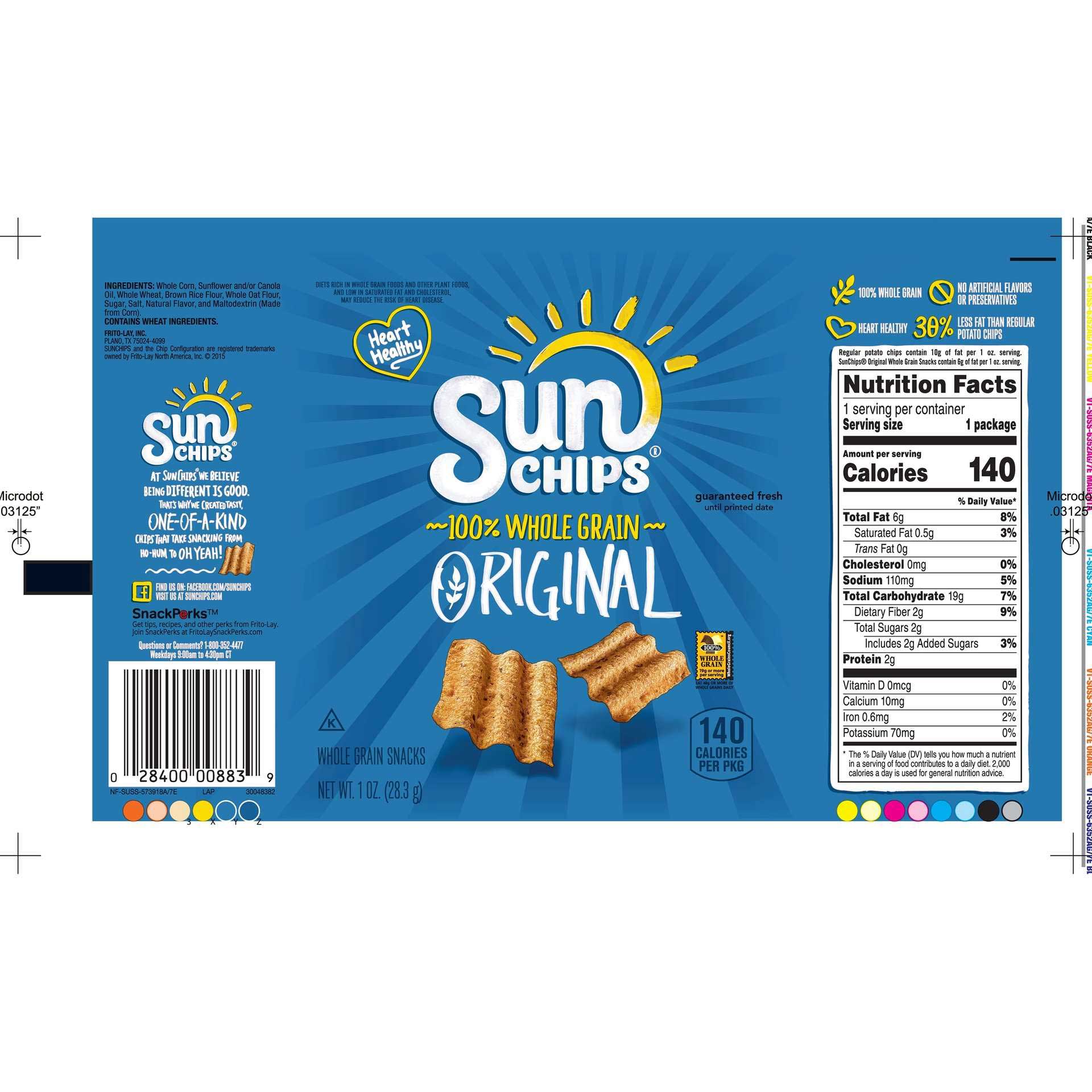 sun chips label