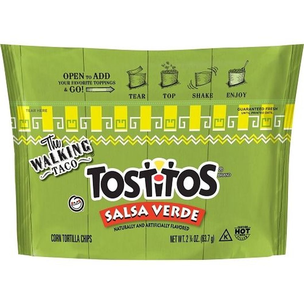 Tostitos The Walking Taco Tortilla Chips Salsa Verde, 2.25 Ounce -- 18 ...