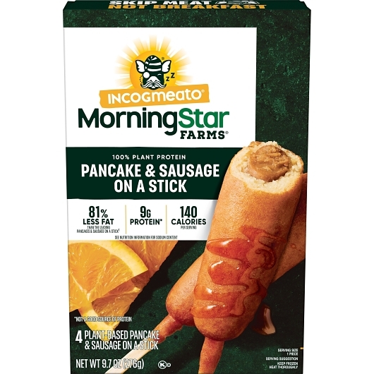 Morningstar Farms Incogmeato Original Pancake Sausage Breakfast Stick ...