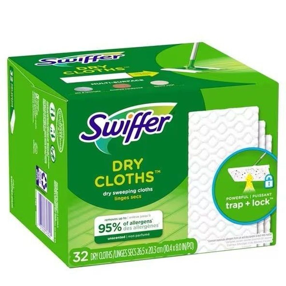 Swiffer Sweeper Dry Cloths Multi Surface Sweeping Cloth, 16 count -- 8 ...