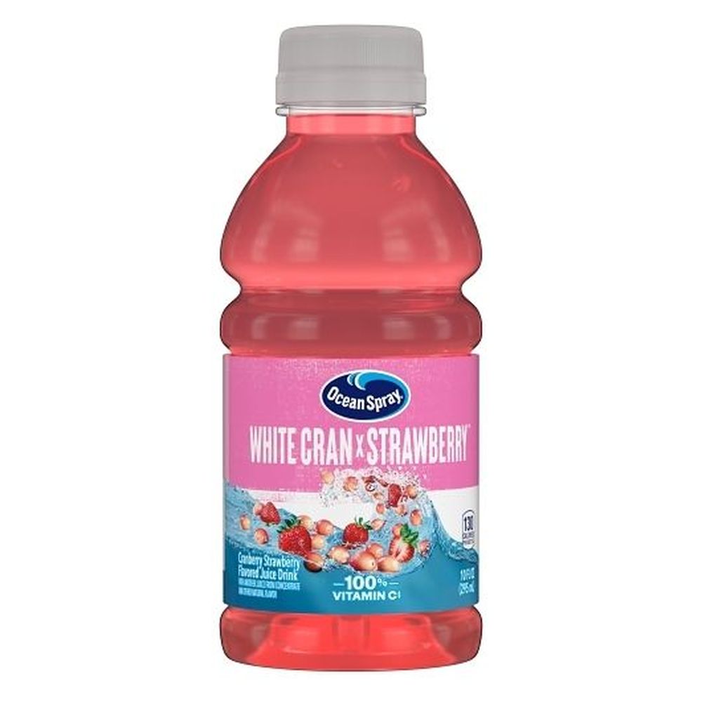 Ocean Spray White Cranberry Strawberry Juice, 10 Fluid Ounce -- 24 per case