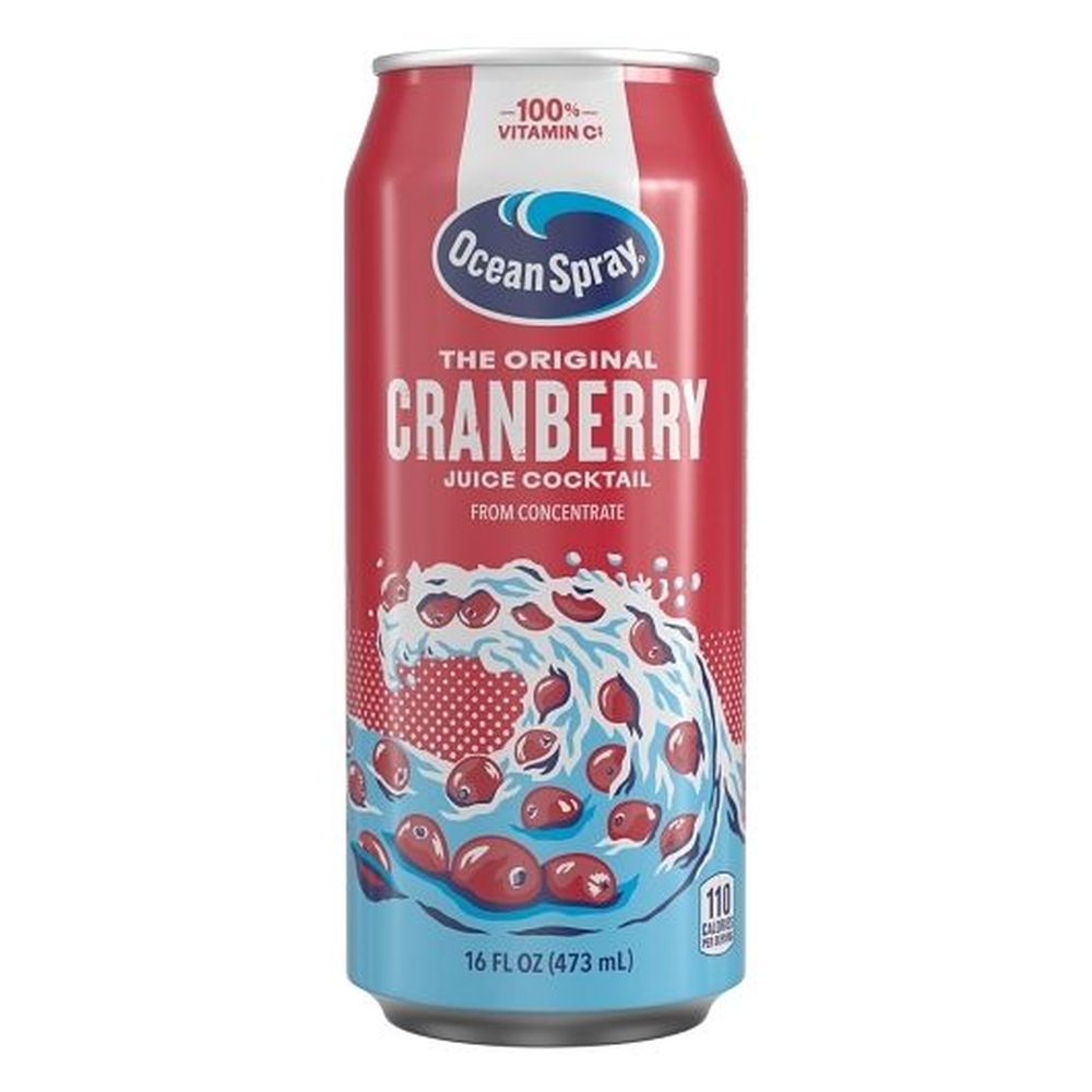 Ocean Spray The Original Cranberry Juice Cocktail, 16 Fluid Ounce - 12 ...