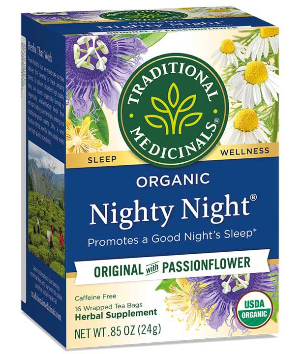 Traditional Medicinals Organic Nighty Night Herbal Tea - 16 bags per ...