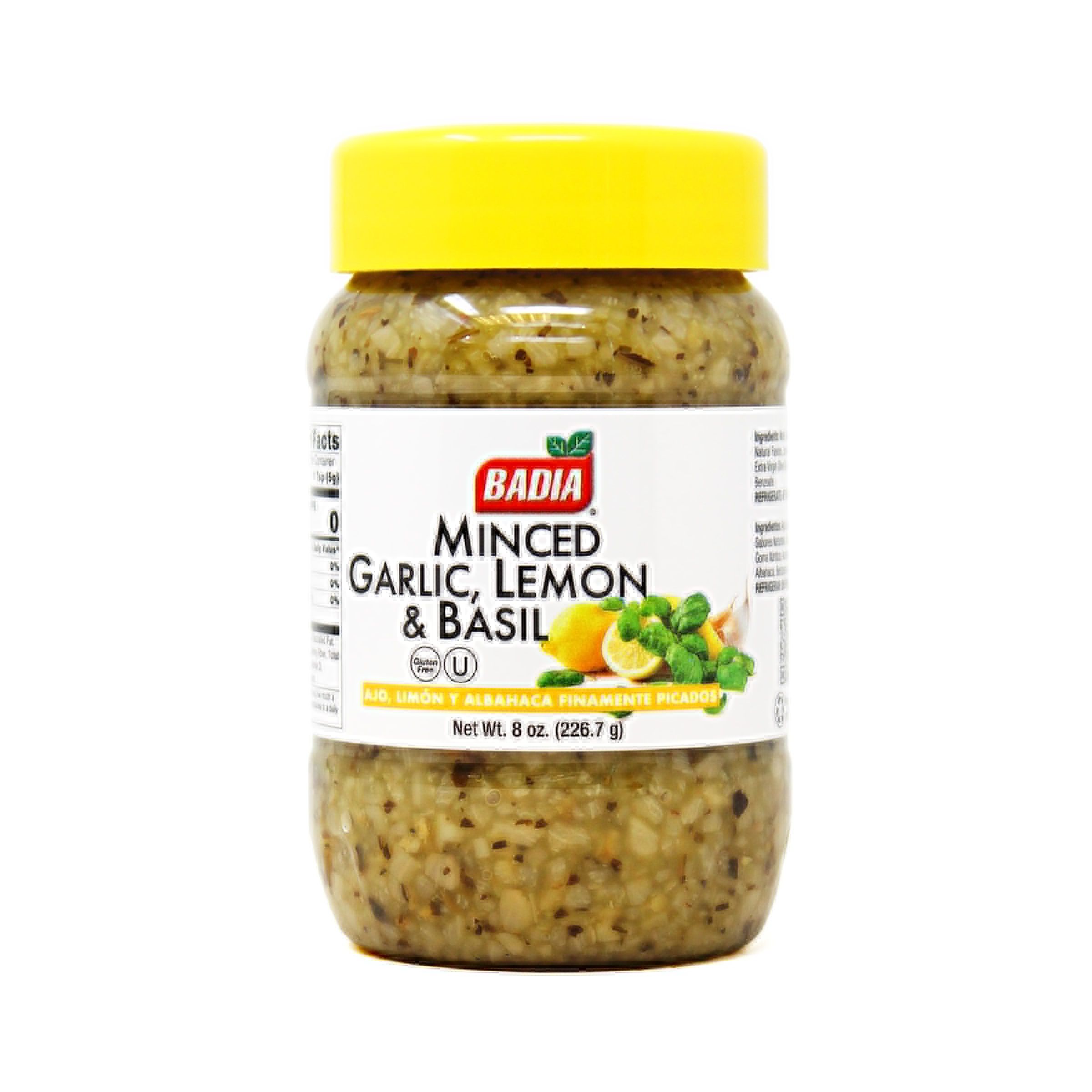 Badia Minced Garlic and Lemon Basil, 8 Ounce -- 12 per case