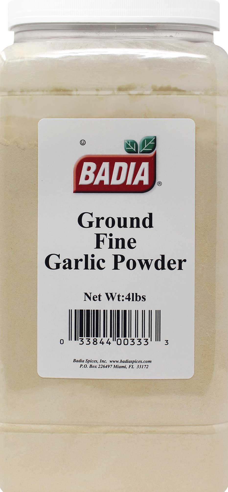 Badia Garlic Powder, 4 Pound Bottle -- 4 per case