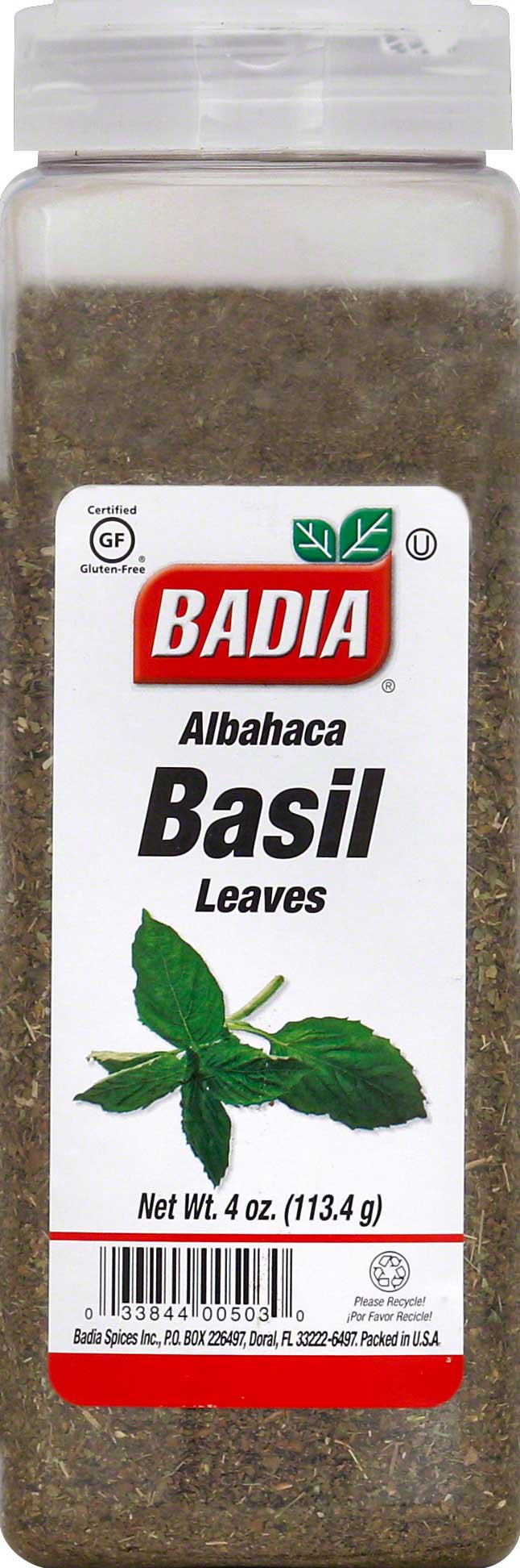 Badia Whole Basil Leaves, 4 Ounce -- 6 per case