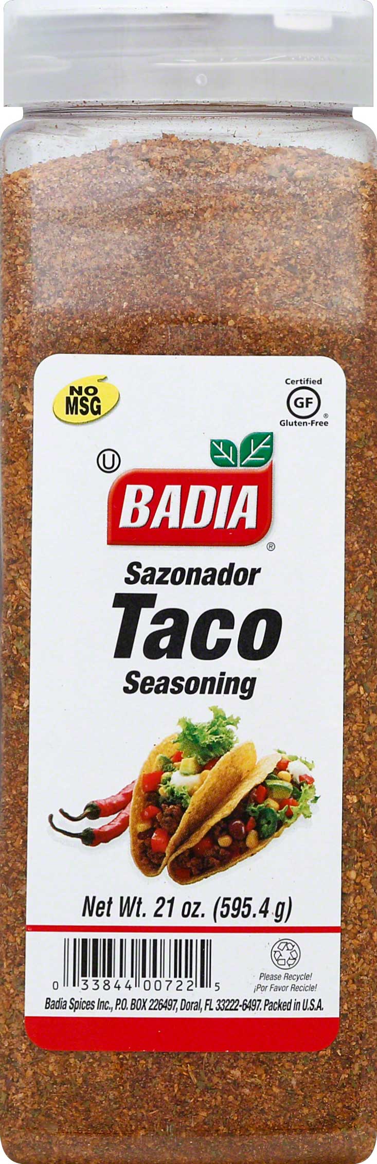 Badia Taco Seasoning, 21 Ounce -- 6 per case