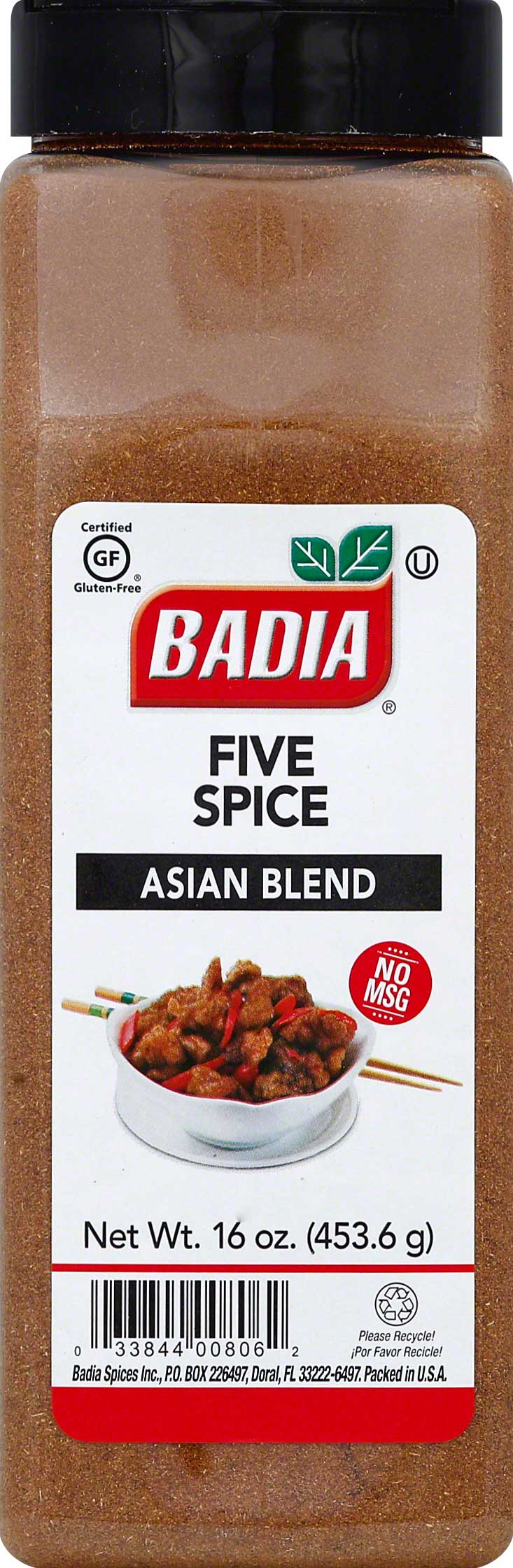 Badia Five Spice Seasoning, 16 Ounce Bottle -- 6 per case