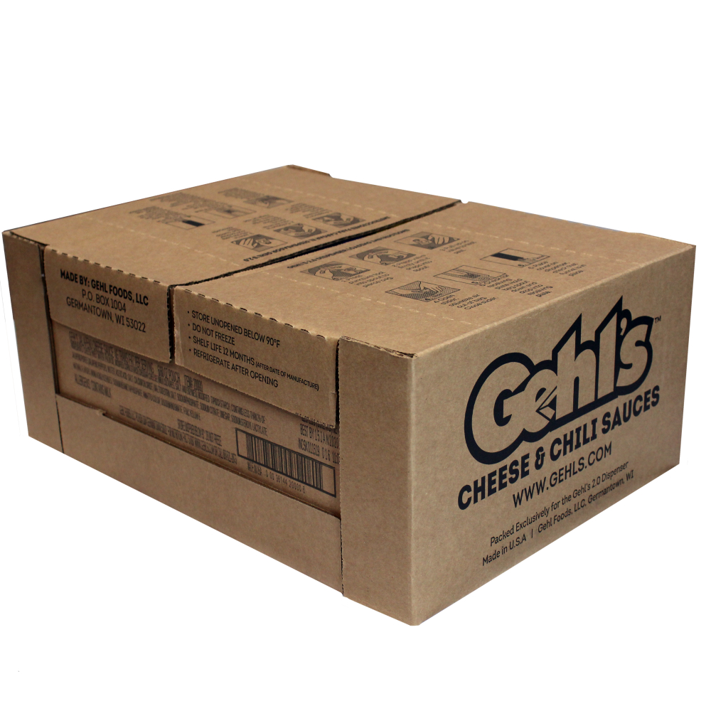 Gehls 2.0 Sharp Cheddar Cheese Sauce Case | FoodServiceDirect