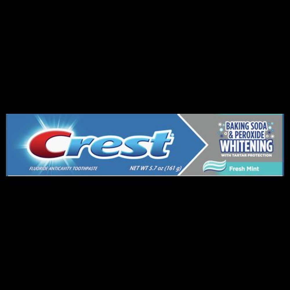 Crest Fresh Mint Baking Soda and Peroxide Whitening Toothpaste, 5.7 ...