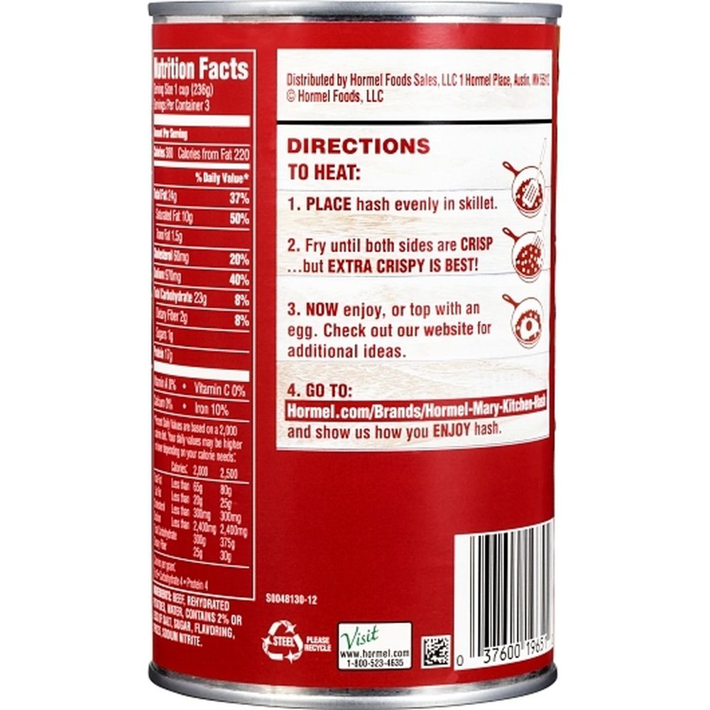Hormel Corned Beef Hash, 25 Ounce -- 12 per case