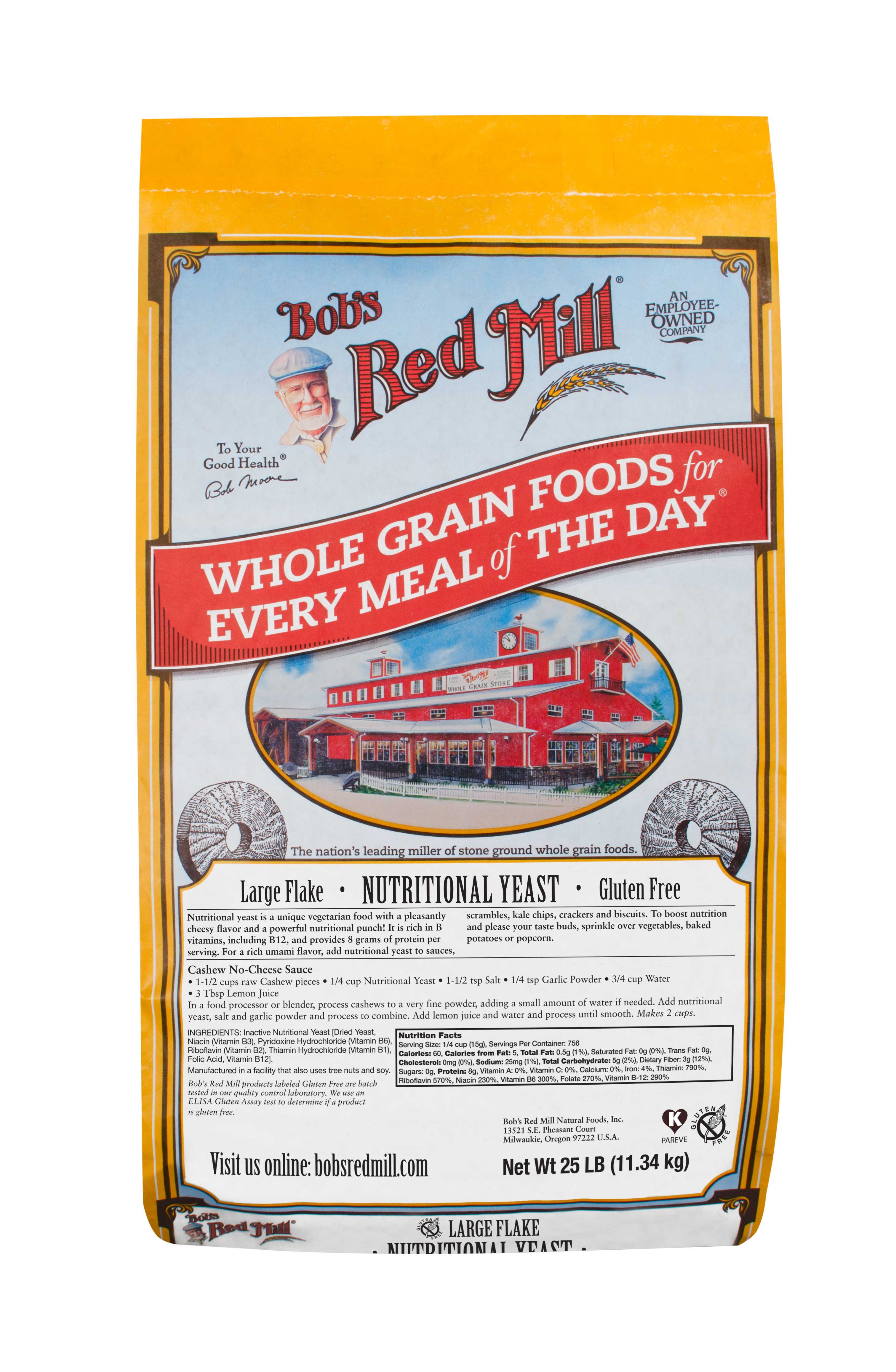 Bobs Red Mill Nutritional Yeast Case FoodServiceDirect