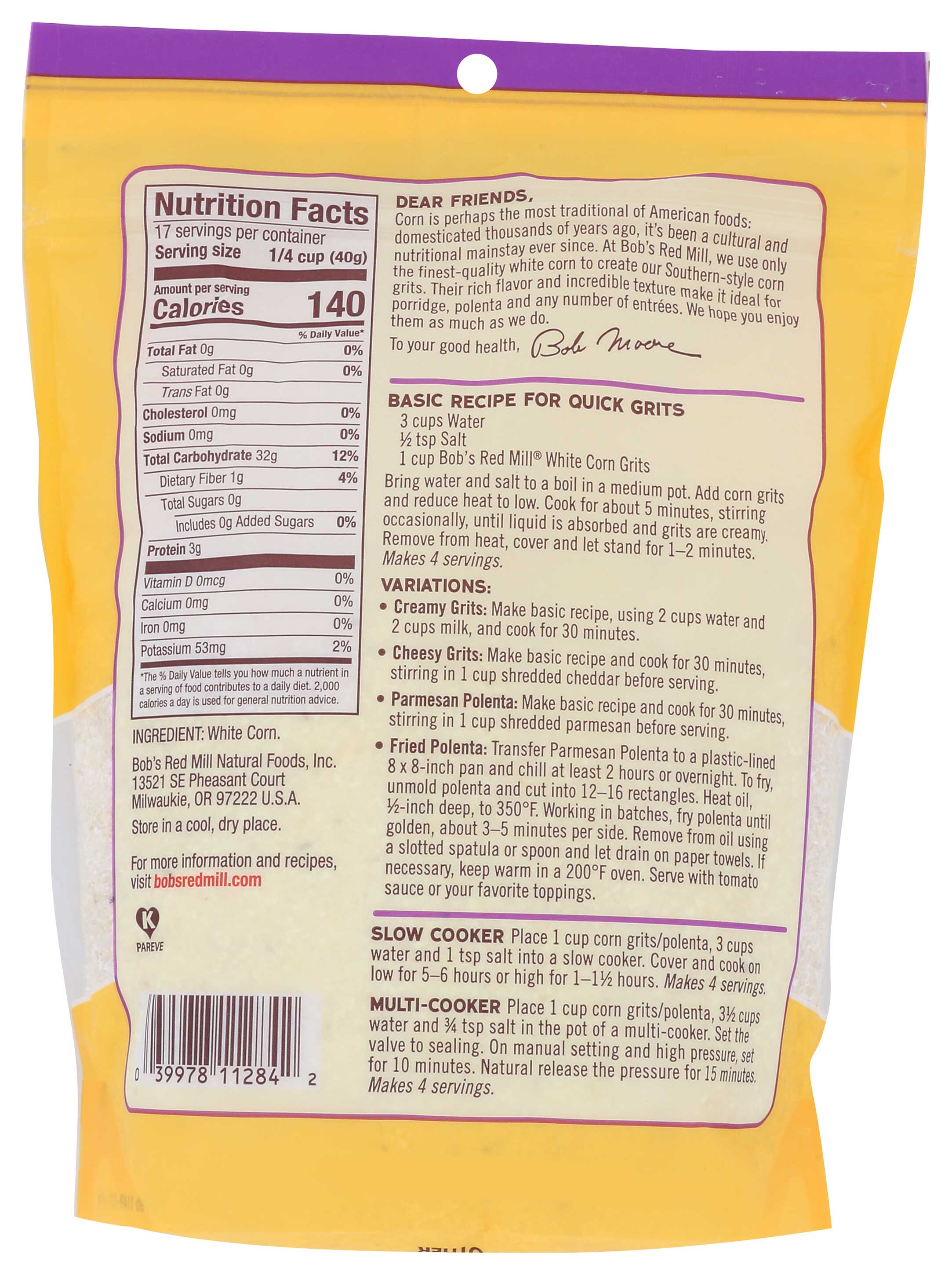 how to cook bobs red mill polenta