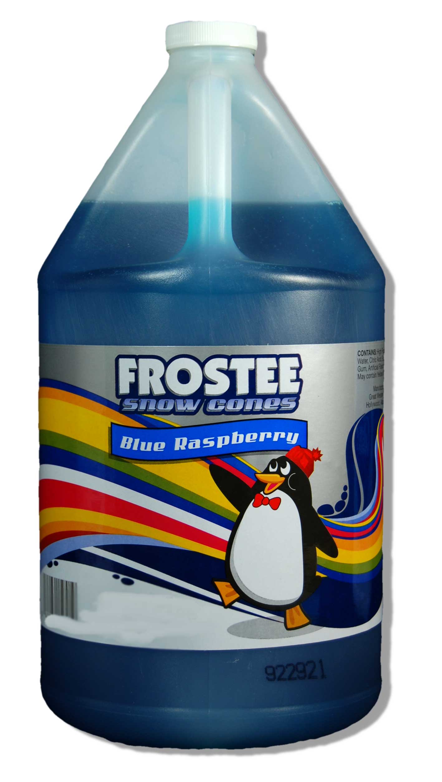 Frostee Snow Cone Blue Raspberry Syrup, 1 Gallon -- 4 per case.